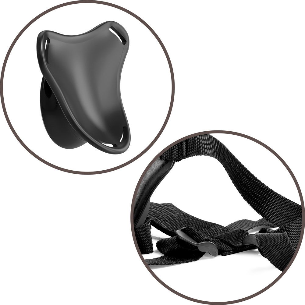 KingCock Elite Comfy Body Dock Strap-On Harness, One Size, Black ...