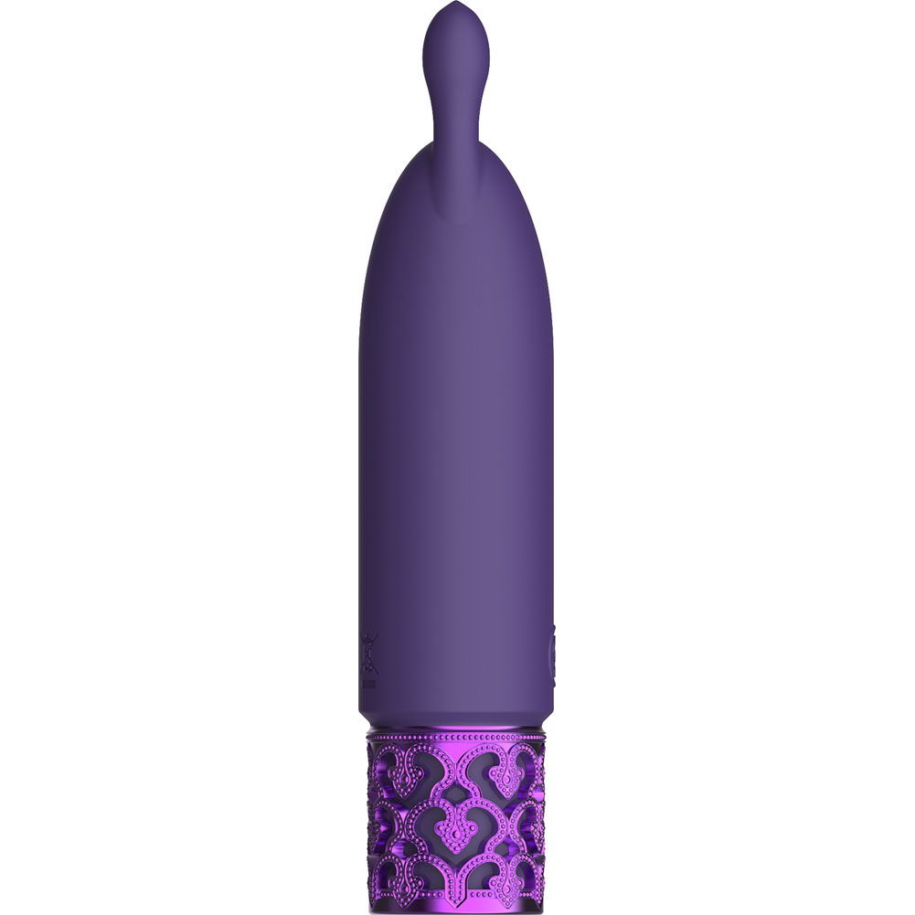 Royal Gems Twinkle Rechargeable Silicone Bullet 45 Purple