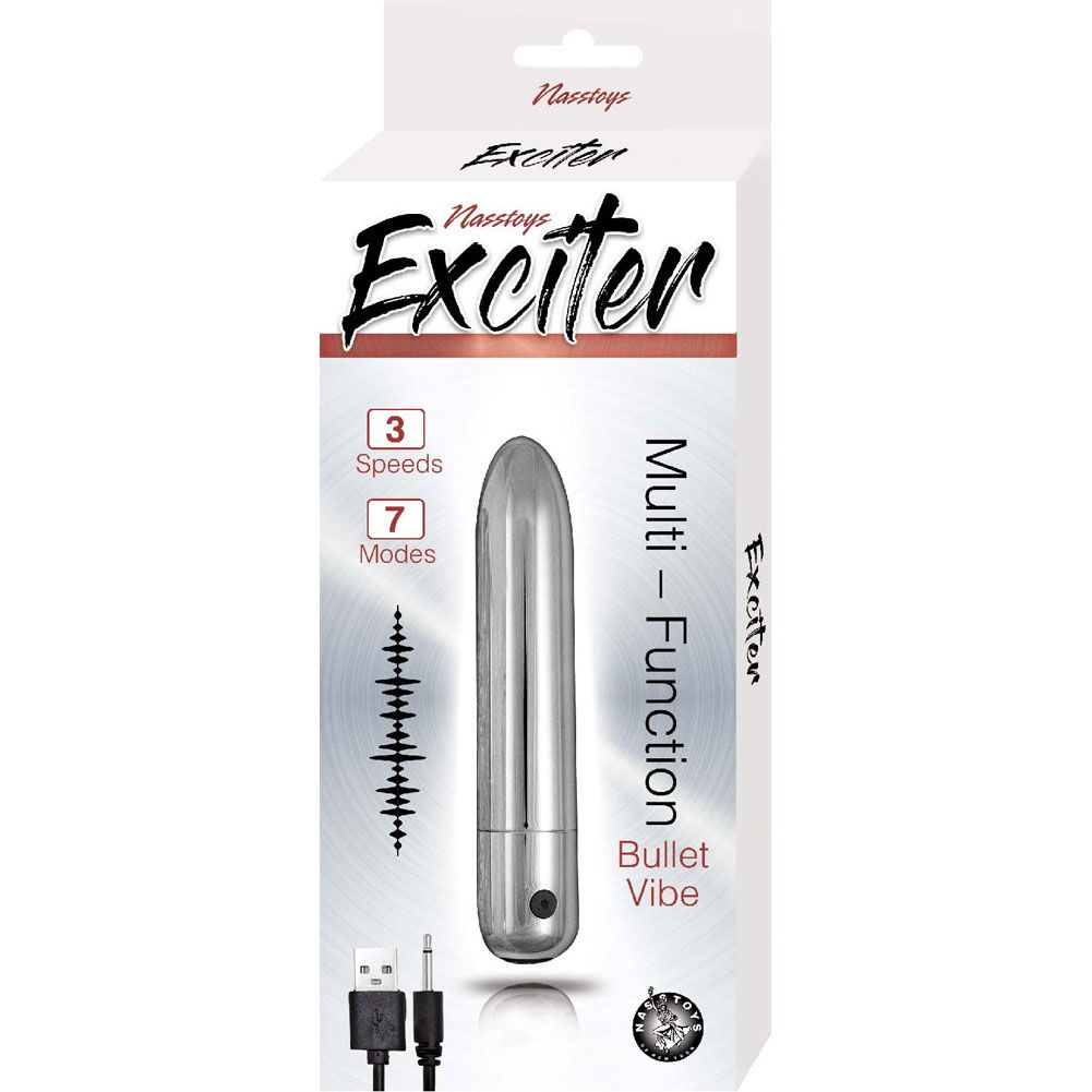 Nasstoys Exciter Multi Function Bullet Vibrator 375 Silver