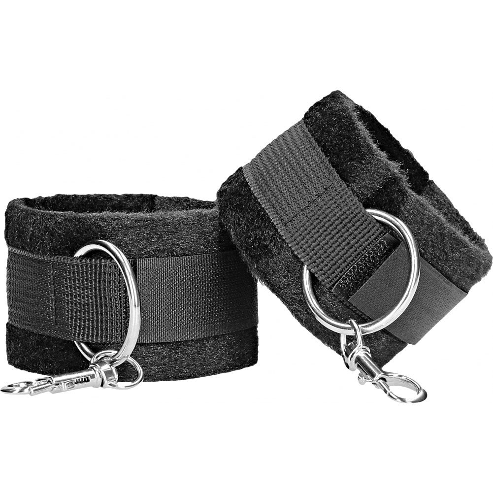Ouch Velcro Hand or Ankle Cuffs with Adjustable Straps, Black - dearlady.us
