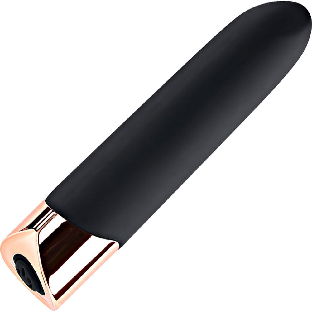 Gender X The Gold Standard Silicone Bullet Vibrator, 4", Black/Gold ...