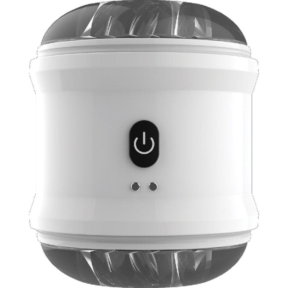 Dynamo Vibrating Masturbator Cup, White - dearlady.us