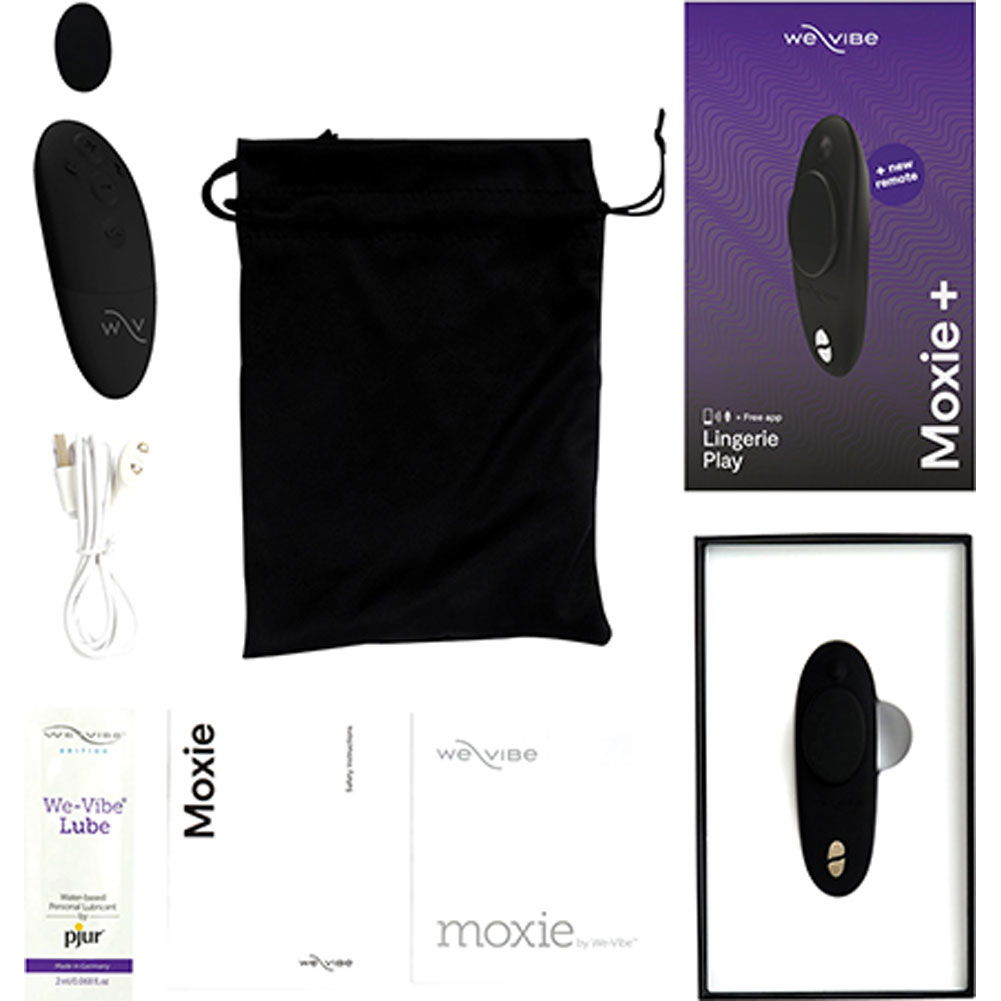 We-Vibe Moxie Plus Remote Controlled Wearable Clitoral Vibrator, 3.5 ...