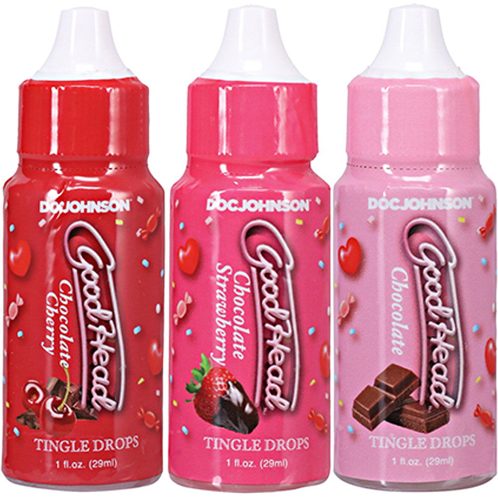 Doc Johnson GoodHead Tingle Drops 3 Pack, Chocolate Flavors - dearlady.us